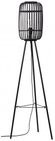 Brilliant 94977/76 Stojanová lampa WOODROW tmavý ratan