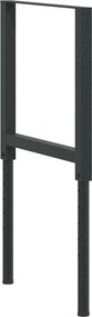 Nastavitelné rámy pracovního stolu 2 ks kov 55 x (69–95,5) cm 147931