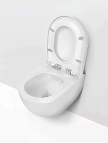 Deante Peonia Zero, závěsná WC mísa RimFree 51 x 36 cm, bílá, CDE_6ZPW