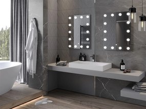 Mexen Dona, LED koupelnové zrcadlo s podsvícením 60 x 80 cm, 6000K, ochrana proti zamlžování, 9818-060-080-611-00