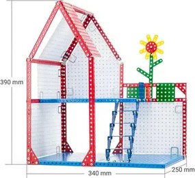Merkur - Domeček pro panenky - 34x39x25 cm / 345 dílků / od 5 let