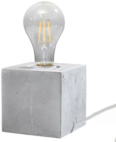 Stolní lampa Ariz, betonové tělo svítidla