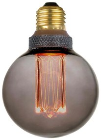 OnaDnes -20% Kouřově černá dekorativní žárovka Halo Design COLORS Dim LED Mini Globe E27