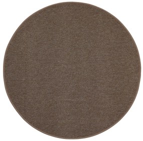 Vopi, Kusový koberec Astra hnědá kruh, 67x67 (průměr) kruh, hnědá, chodba / předsíň