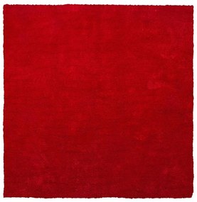 Koberec červený DEMRE, 200x200 cm, karton 1/1 Beliani