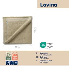 Osuška LAVINIA 100% bavlna béžová 70,0x140,0cm