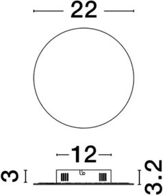 Nástěnné LED svítidlo NOVA LUCE CYRCLE 12W 3000K bílé 9248155