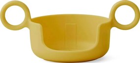 Melaminový držák na poháry Design Letters hořčičně žlutý