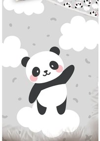Carbotex Povlečení do postýlky Panda na obláčku 100x135 + 40x60