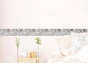 Samolepící bordura na zeď Pastelová Zahrada | 5 m x 13.8 cm | DWB8469