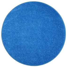 Vopi koberce Kusový koberec Color shaggy modrý kruh - 100x100 (průměr) kruh cm
