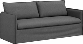 Set pohovek 2 ks Tmavě šedá Textil 3407612
