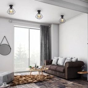 Stropní svítidlo 1xE27/40W/230V černá