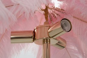 Stojací lampa Palm 160 cm růžová/zlatá