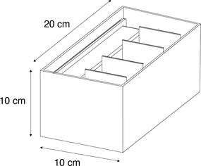 Venkovní nástěnné svítidlo černé včetně LED 4 světel IP54 - Edwin