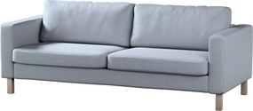 Potah na pohovku IKEA Karlstad, 3-místná, rozkládací barva modrá látka pletený vzor