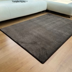 Vopi, Kusový koberec Laguna LUX čokoláda, 80x150, hnědá, ložnice