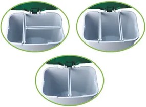 Denox Ecologic pedálový odpadkový koš modrá / Odpadkový koš / 50 l / p