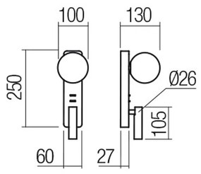 Redo 01-2991 nástěnné LED svítidlo Oasis bílé, G9 + 3W, 3000K, 25cm