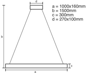 LED Stmívatelný křišťálový lustr na lanku LED/95W/230V + dálkové ovládání