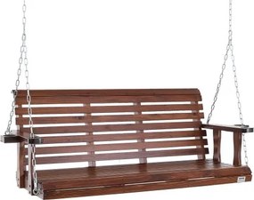 Dřevěná houpačka na verandu 1,7 m, terasová houpačka na nádvoří a zahradu