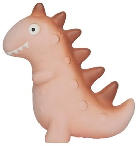 OYOY Gumové kousátko Bara Dino, růžová barva