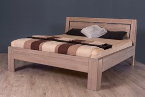Masivní postel SAMBA - Solwo Design Dřevo a odstín oleje: BUK Cink - Olejování přírodní, Rozměr spací plochy: 240x200
