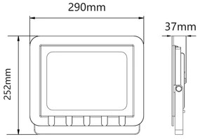 LED Venkovní reflektor LED/100W/230V 6500K IP65