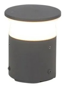 Moderní venkovní lampa tmavě šedá 12 cm vč. LED - Bar