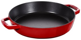 Staub litinová pánev se dvěma úchyty 26 cm, višňová, 12232606