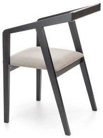 HALMAR AZUL židle černá/šedá