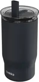 Quokka Nerezový termohrnek s brčkem Mist Black 720 ml