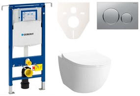 Cenově zvýhodněný závěsný WC set Geberit do lehkých stěn / předstěnová montáž+ WC VitrA VitrA Shift SIKOGES4N42