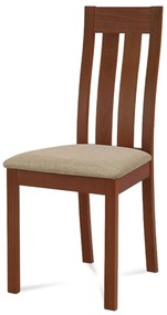 Jídelní židle BC-2602 TR3, látkový béžový potah