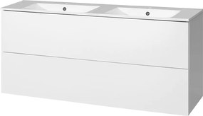 Mereo, Mereo Aira, koupelnová skříňka s keramickým umyvadlem 121 cm, bílá, MER-CN713