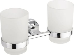 Mexen Tiber dvojitý držák na kartáčky, chrom - 7050552-00
