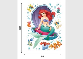 Dětská samolepka na zeď Disney Ariel | 65 x 85 cm | DDK864