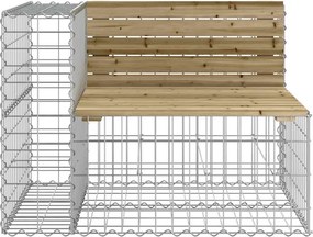 Zahradní lavice gabionový design 184x71x65,5 cm borové dřevo 3196238