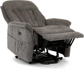Polohovací křeslo šedé, elektrické TV-Q8575 GREY2