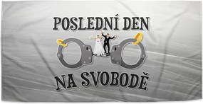 Sablio Ručník Poslední den na svobodě - 50x100 cm