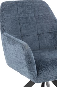 Modrá jídelní židle Louna - 56*58*85 cm