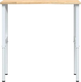 Pracovní stůl 100 x 60 x (71,5–98) cm masivní dubové dřevo 3309717