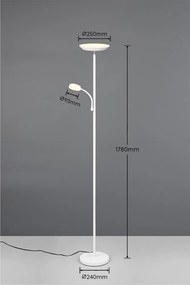 Bílá LED stojací lampa (výška 178 cm) Specter – Reality
