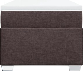 Box spring postel s matrací tmavě hnědá 80x200 cm textil 3285091