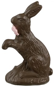 Dekorace čokoládavá figurka králík - 8*4*13 cm