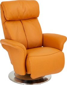 XXXLutz RELAXAČNÍ KŘESLO, kůže, žlutá Himolla - Relaxační křesla - 000297064911