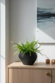 KVĚTINÁČ TORACE - S jedinečným designem, antracit-matný
