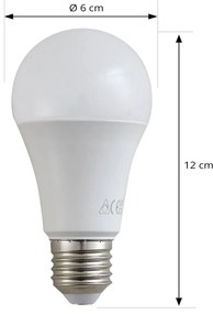 LED žárovka, opál, E27, 3,8 W, 4000K, 806 lumenů