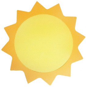VYLEN Nástěnka Sluníčko- dvoubarevné Varianta: Střed- tmavě žlutá, paprsky žlutá, Průměr: 32 cm