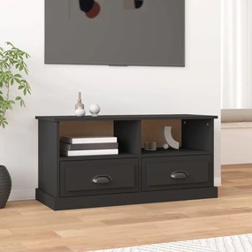 TV skříňka černá 93 x 35,5 x 45 cm kompozitní dřevo
